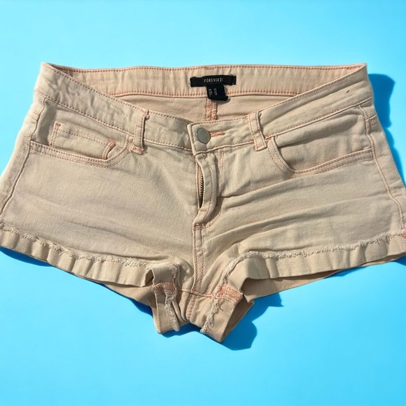 Forever 21 | Shorts | Forever 2 Light Pink Peach Cuffed Bootie Shorts ...